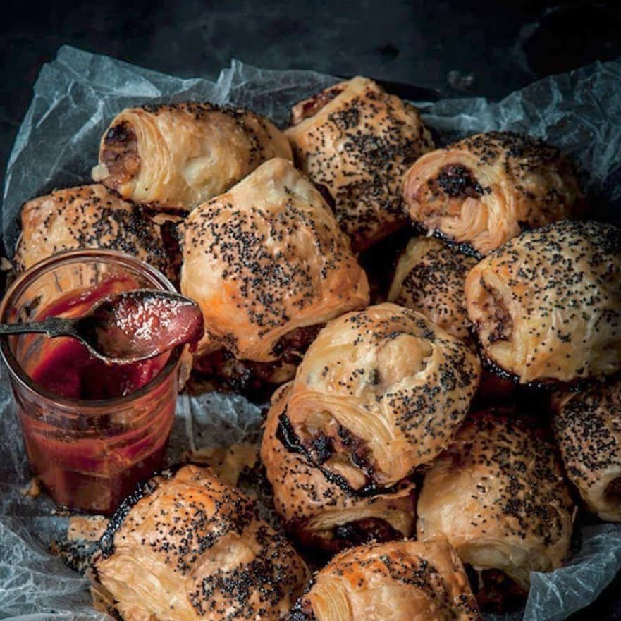 Long Lunch Linen - Fancy Sausage Rolls from What Katie Ate